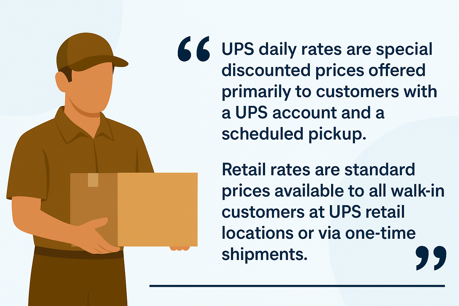 What Is The Difference Between UPS Daily Rates And Retail Rates?