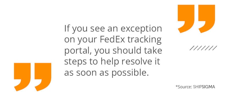 What Is a FedEx Shipment Exception?