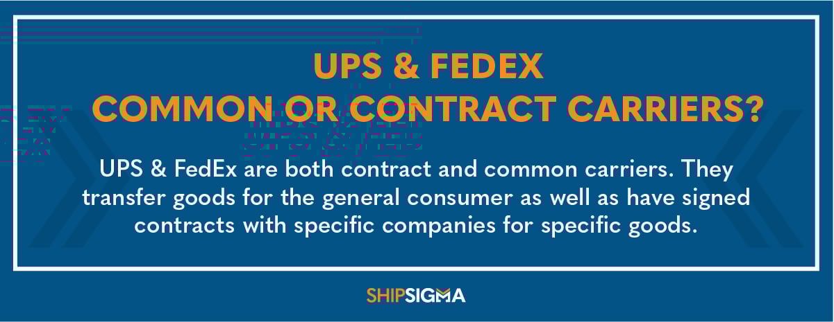 Contract Carrier Companies | Contract Carrier vs Common Carrier
