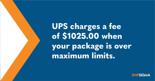UPS Over Maximum Limits Charge