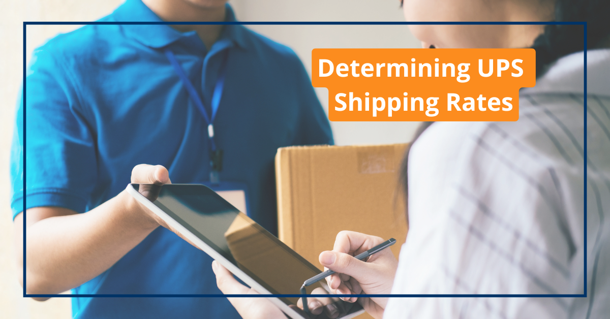 Determining UPS Shipping Rates